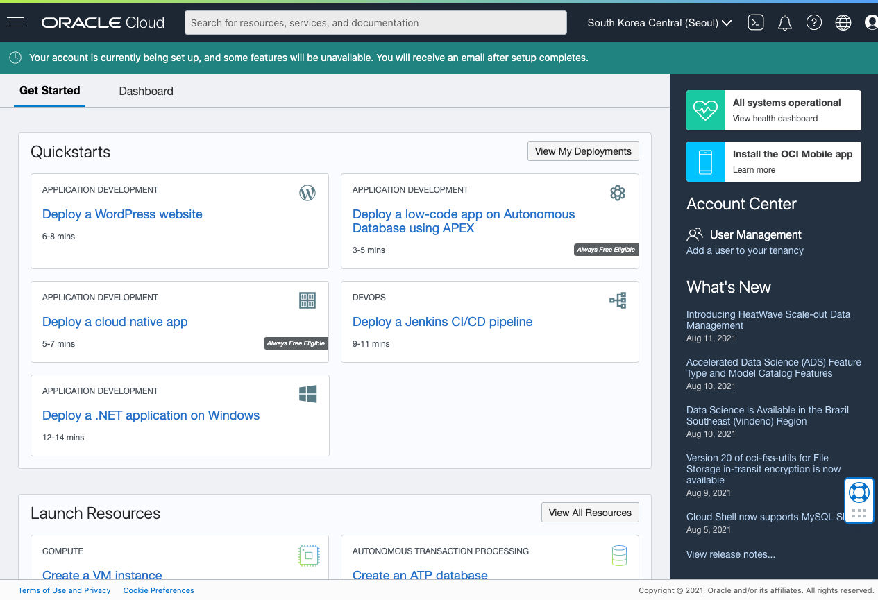 Hướng dẫn tạo server miễn phí bằng tài khoản Oracle Cloud 2021